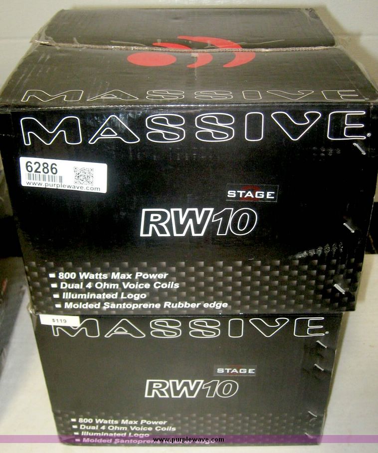 (2) Massive RW10 10" subwoofers in Manhattan, KS | Item 6286 sold ...