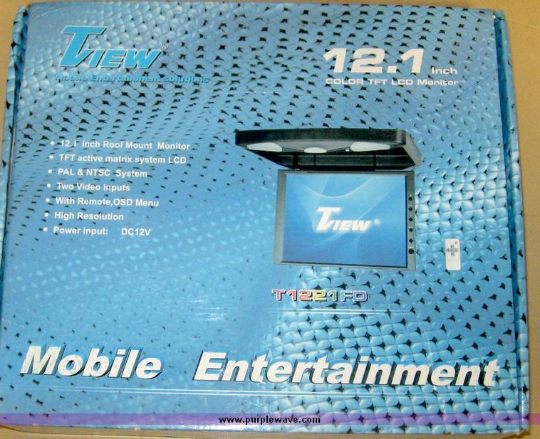 TView 12.1" roof mount flipdown TFT LCD monitor in Manhattan, KS | Item 6391 sold | Purple Wave