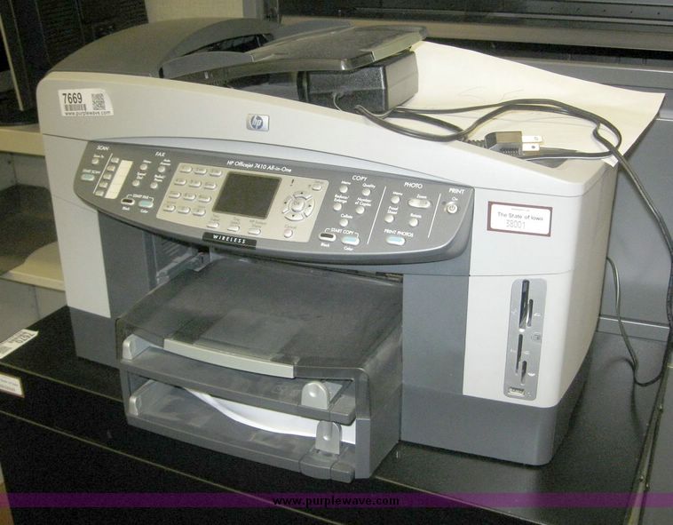 HP OfficeJet 7410 printer in Des Moines, IA | Item 7669 sold | Purple Wave