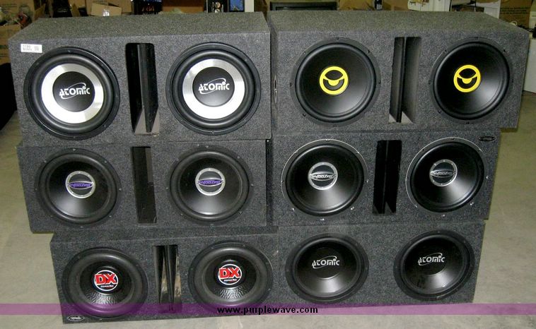 (6) 12" double subwoofers with enclosures in Junction City, KS | Item ...