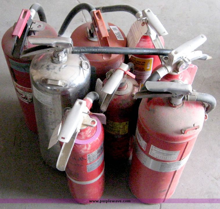 (8) assorted fire extinguishers in Salina, KS | Item 3830 sold | Purple Wave