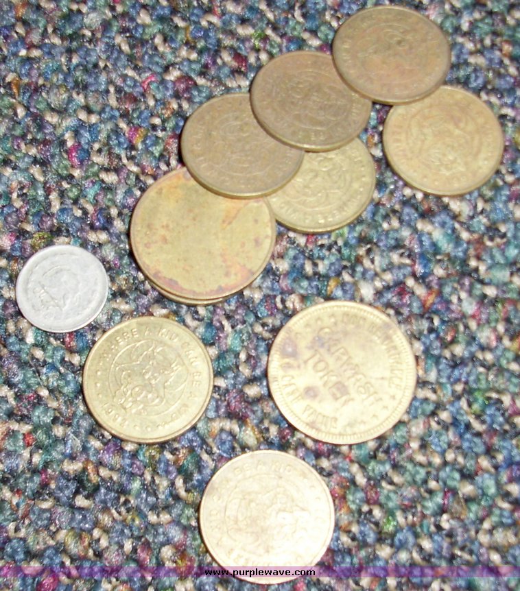 (10) assorted tokens in Andover, KS | Item 5049 sold | Purple Wave