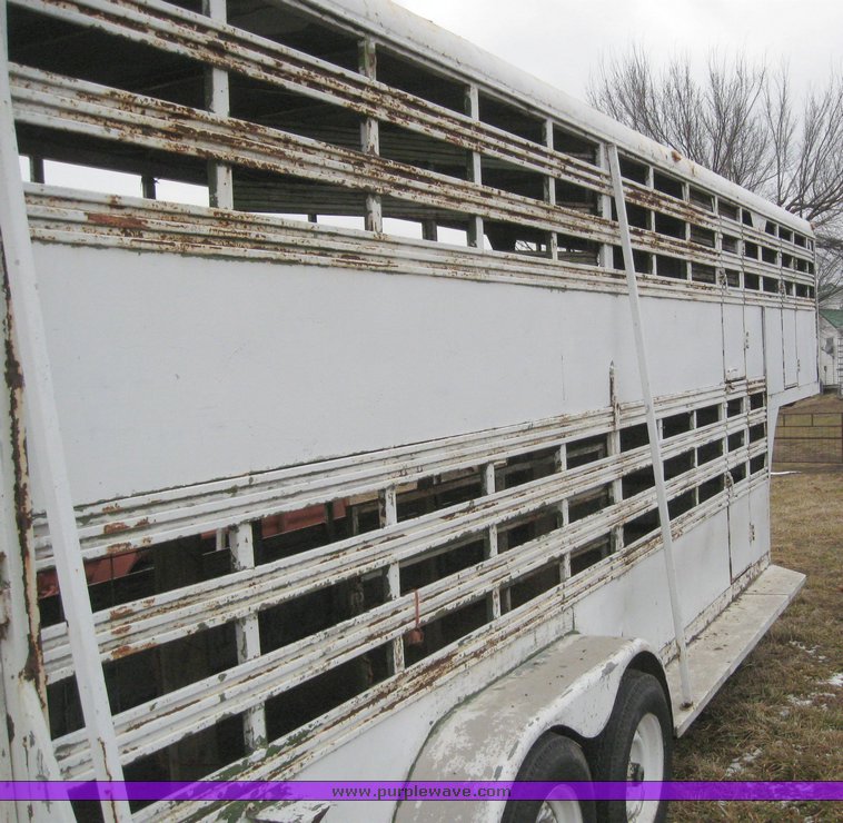 Gooseneck double deck small animal stock trailer in Burlington, KS ...