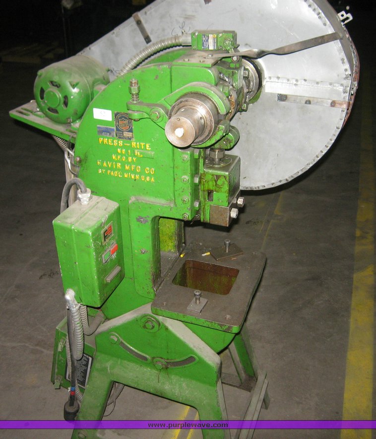 Press-Rite punch press in Manhattan, KS | Item 3009 sold | Purple Wave