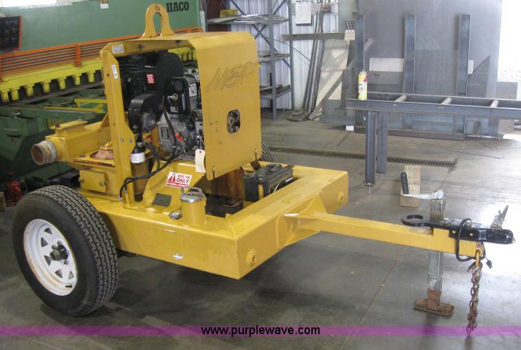 2008 Myers Seth DD-4/HA/T 4" double diaphragm trailer-mounted pump in ...