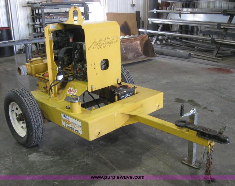 2008 Myers Seth DD-4/HA/T 4" double diaphragm trailer-mounted pump in ...