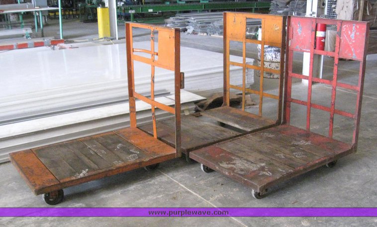 (3) rolling material carts in Stockton, KS | Item 6430 sold | Purple Wave