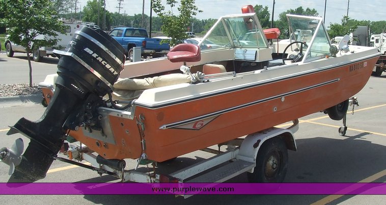 1971 Glassmaster 14' fiberglass outboard motor boat in Manhattan, KS ...