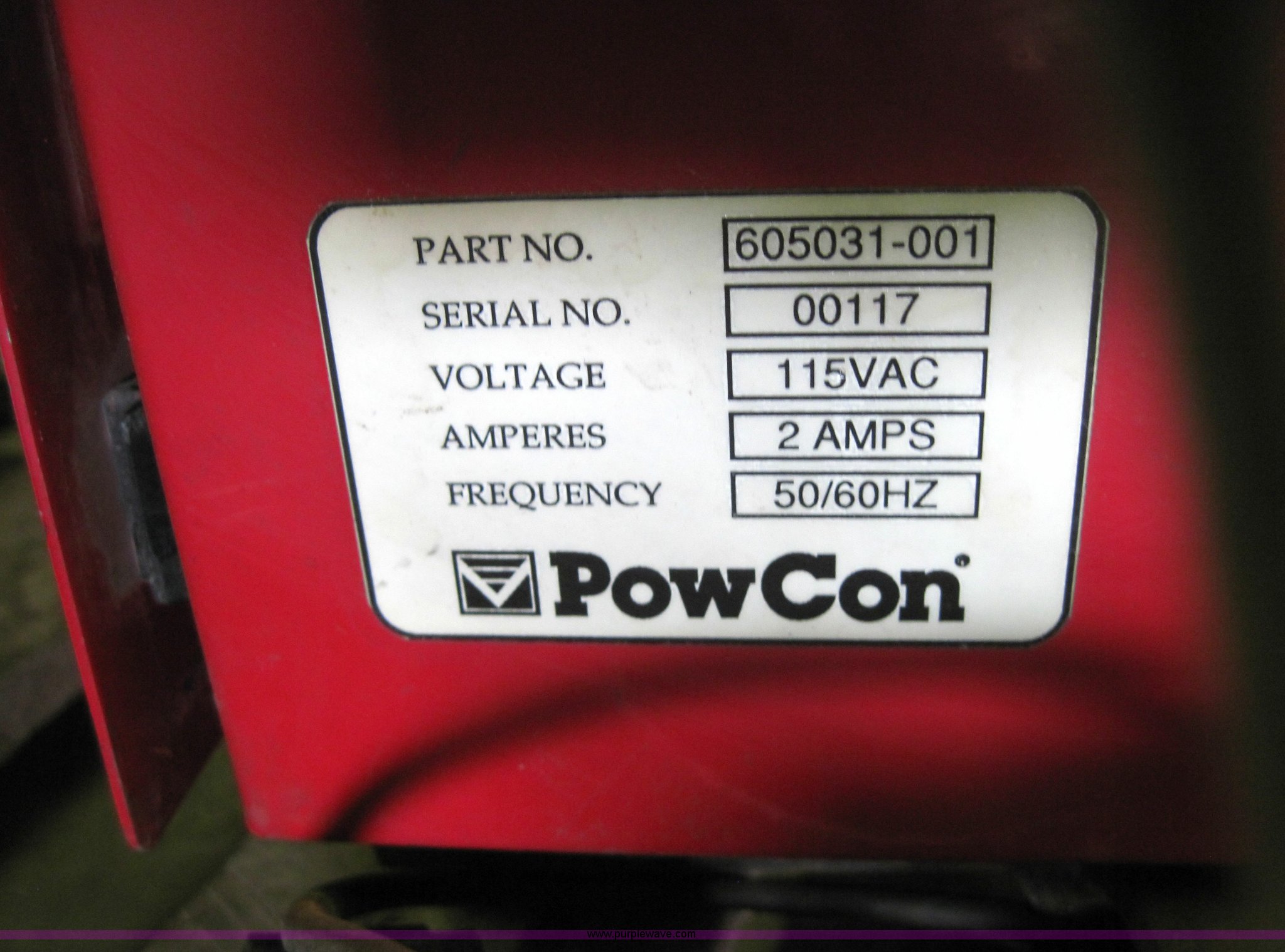 Powcon wire feed welder in Hutchinson, KS | Item 4222 sold | Purple Wave