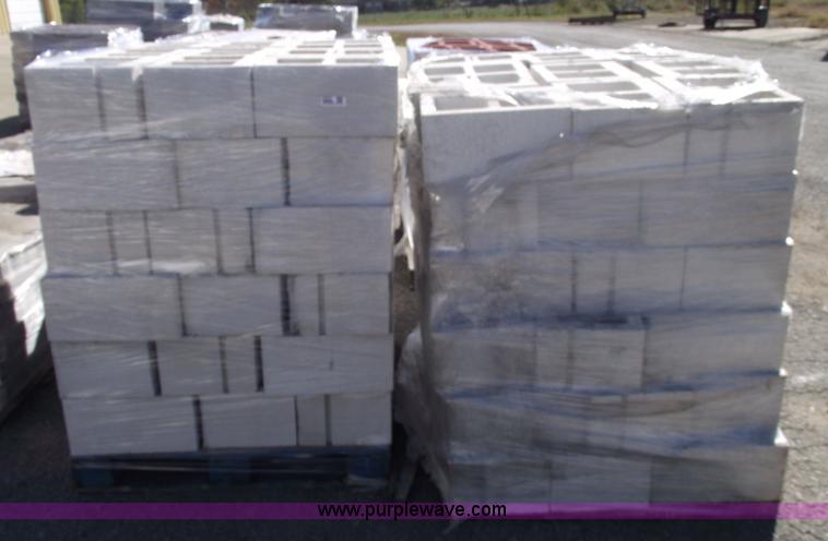 (2) pallets white concrete blocks in Spring Hill, KS | Item 2223 sold ...