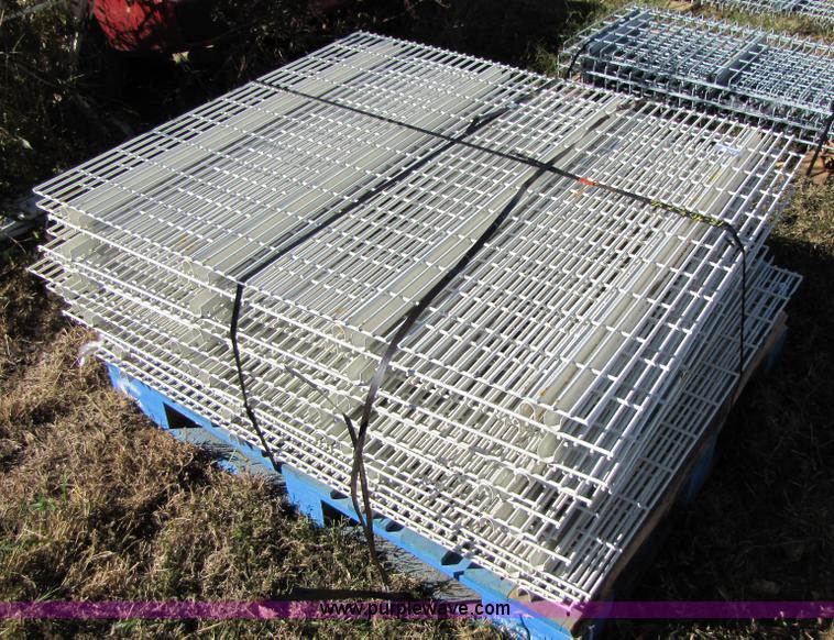 (18) 40.5" x 46" grid racking in Fairview, MO | Item 3478 sold | Purple ...