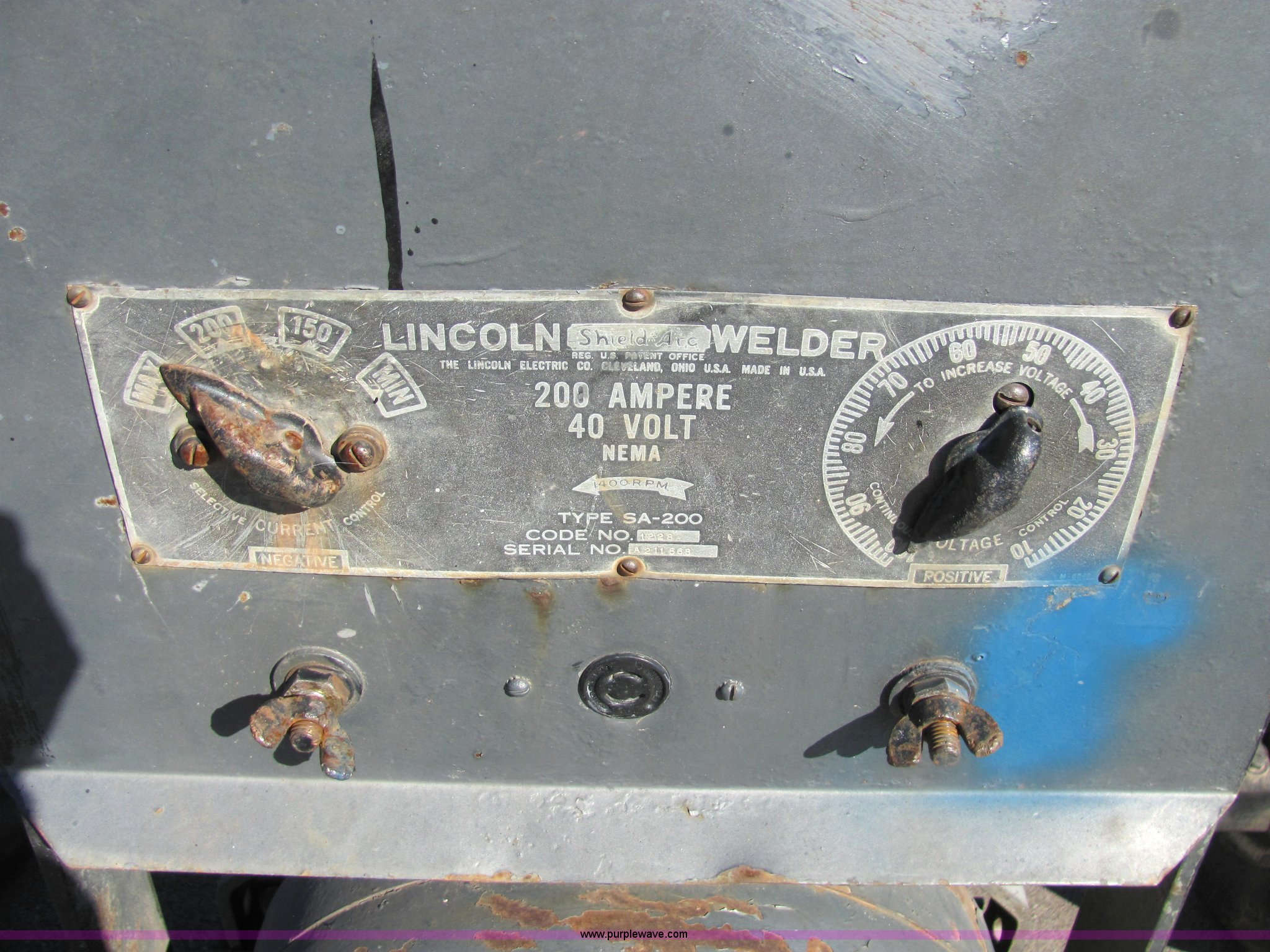 Lincoln Shield arc welder in Manhattan, KS | Item 2303 sold | Purple Wave