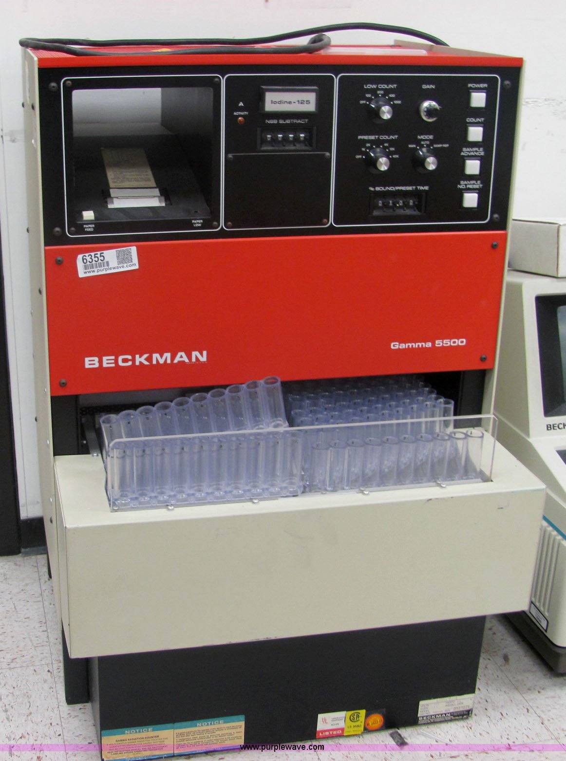 Beckman 5500 gamma counter in Wichita, KS | Item 6355 sold | Purple Wave