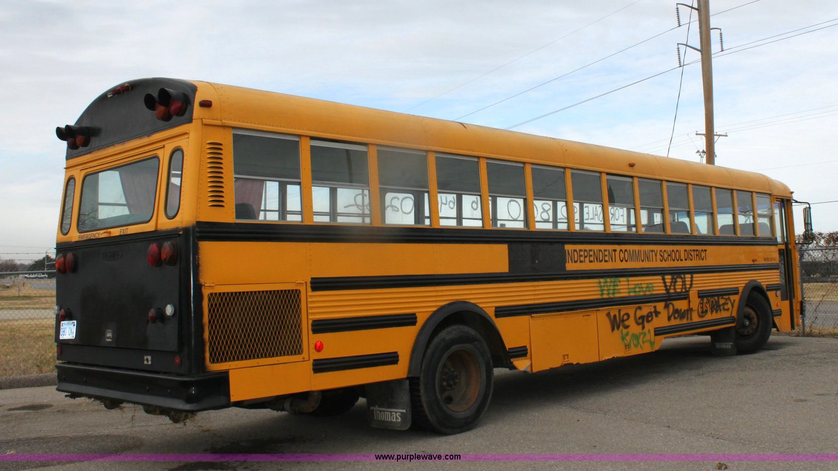 1986 Thomas Built 3885 school bus in Derby, KS | Item 6534 sold ...