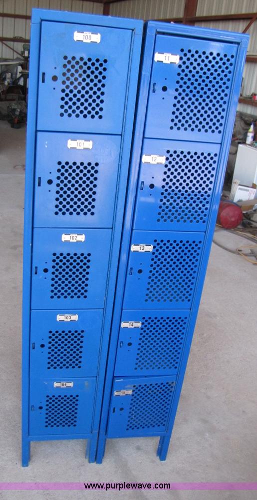 (2) sets of five vented lockers in Stephenville, TX | Item 9010 sold ...