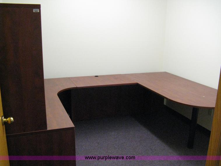 Wrap-around executive desk in Derby, KS | Item 8169 sold | Purple Wave