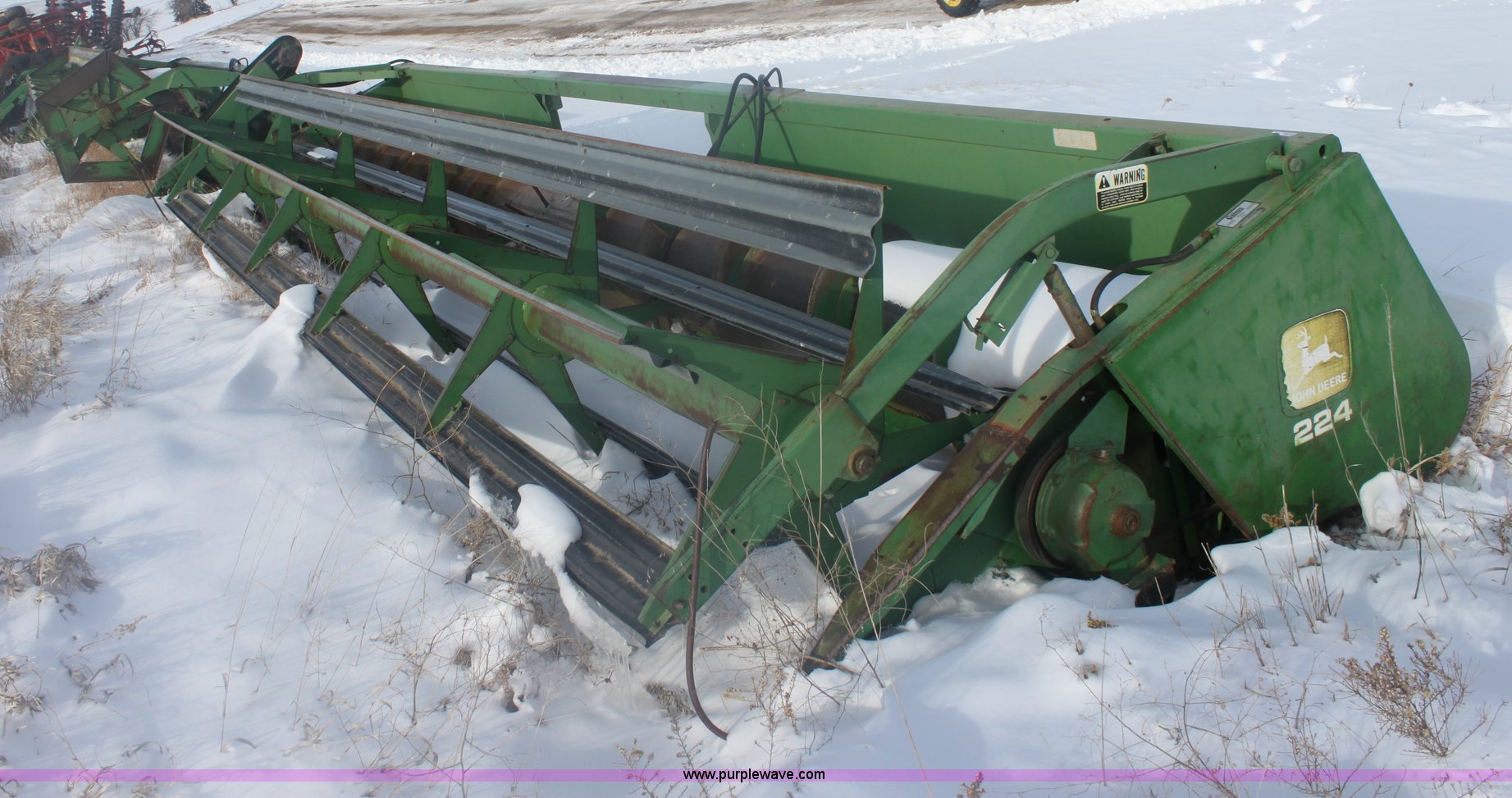 John Deere 224 24' platform header in Lincoln, KS | Item 6482 sold ...