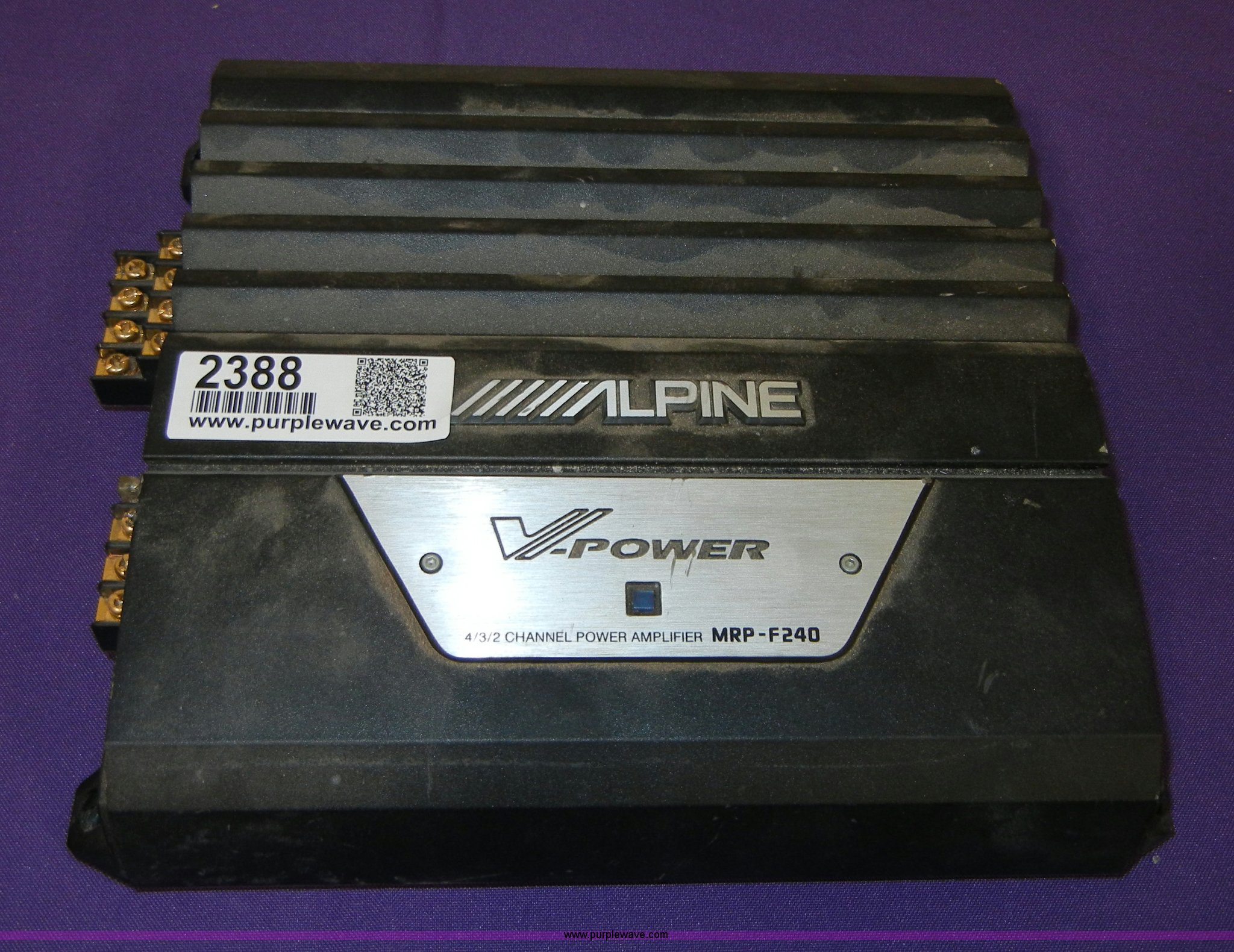 Alpine V-Power amp in Manhattan, KS | Item 2388 sold | Purple Wave
