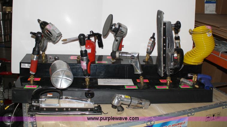 Coleman retail display stand with (17) air tools in Spring Hill, KS ...
