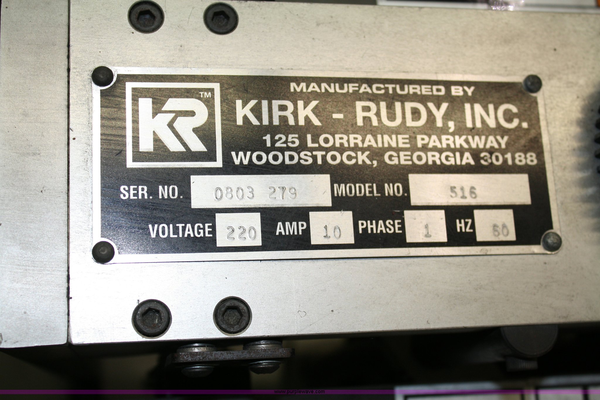 Kirk-Rudy NetJet inkjet addressing system with dryer/heater, 12 ...