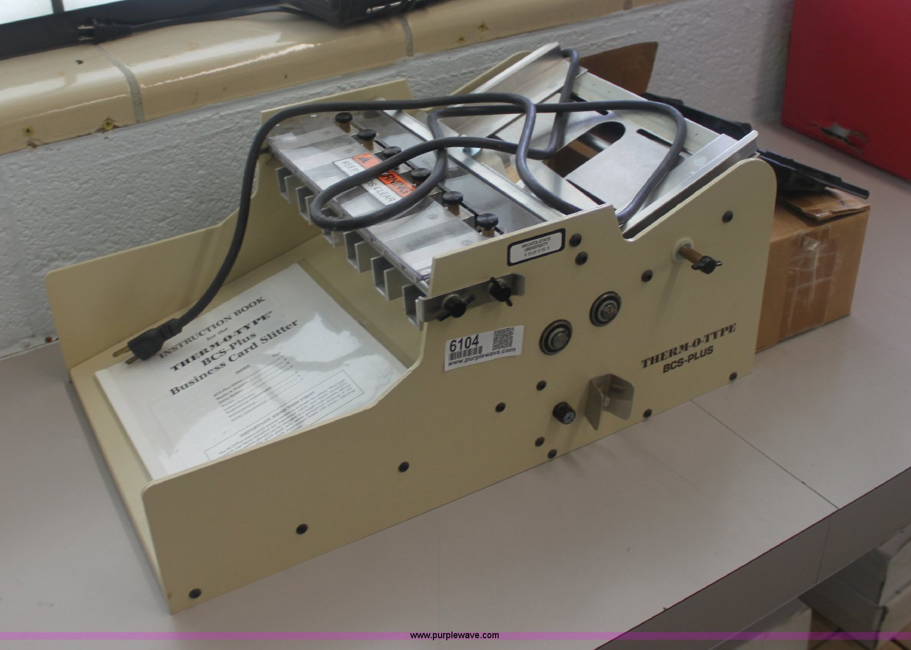Thermotype BCS Plus business card slitter in Wichita, KS | Item 6104 ...