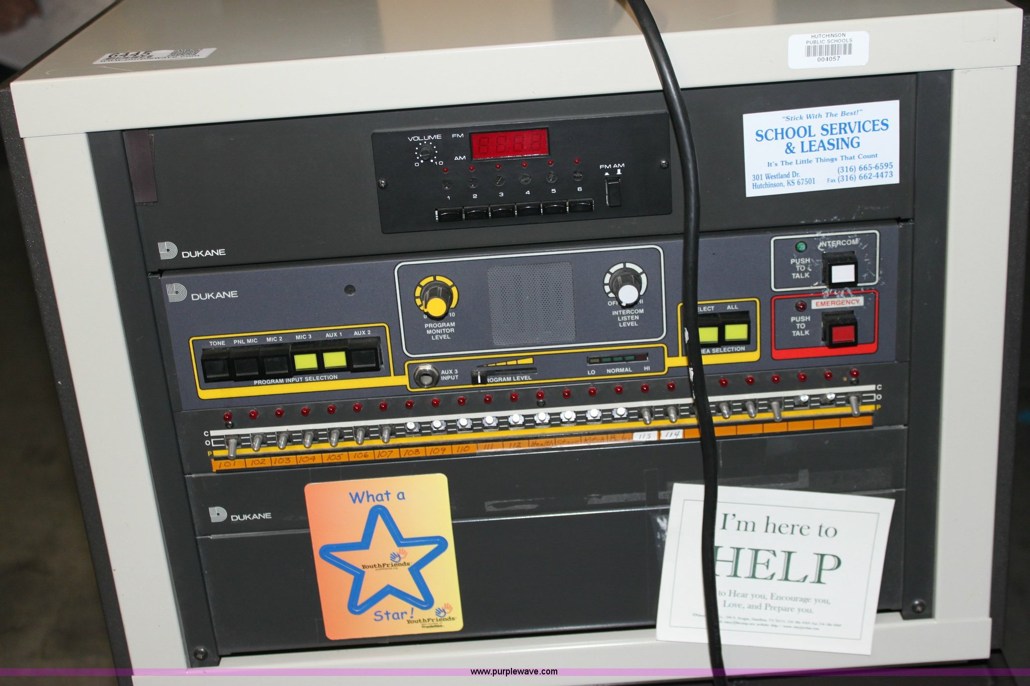 Dukane intercom system in Hutchinson, KS | Item 6445 sold | Purple Wave