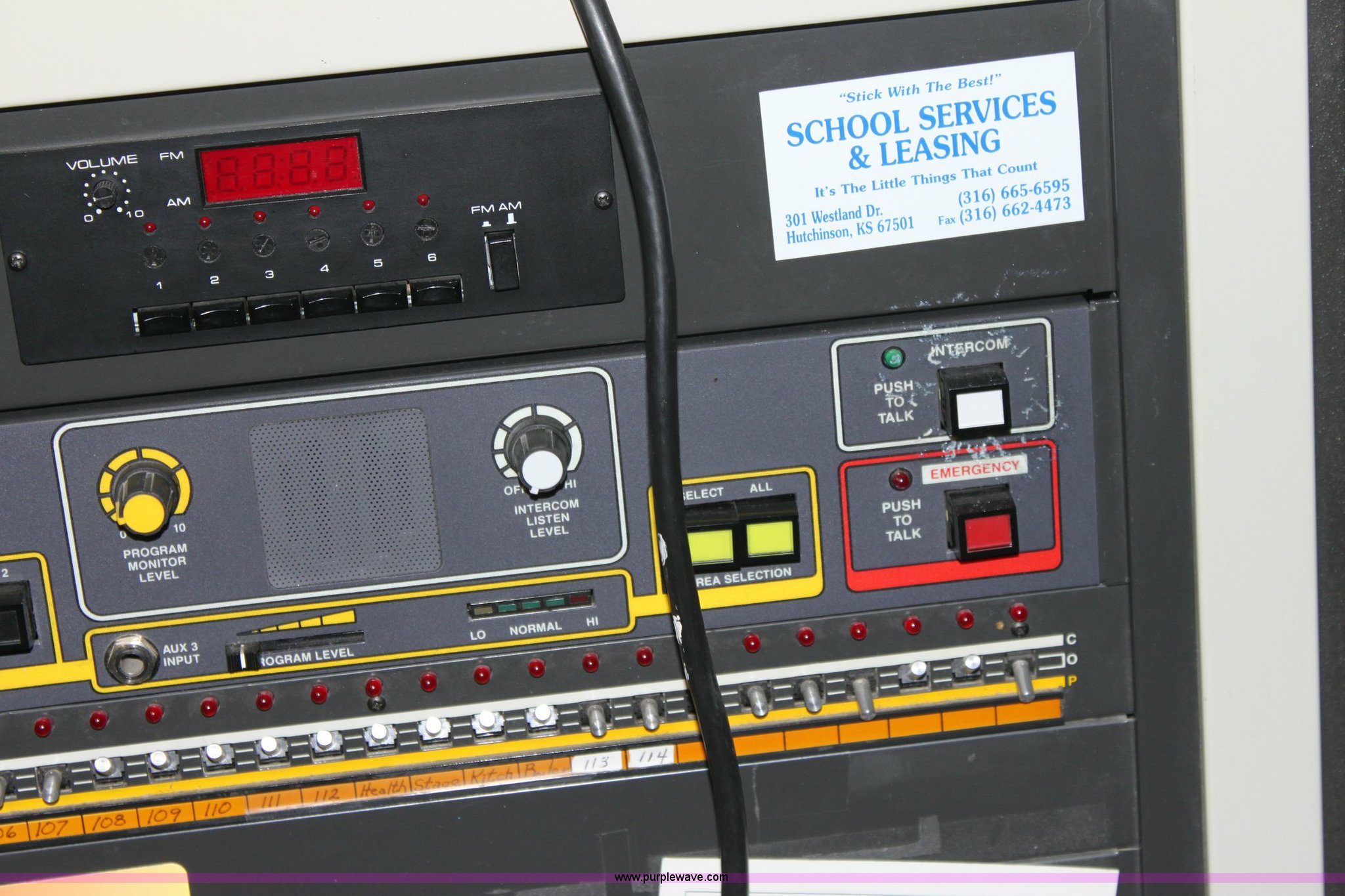 Dukane intercom system in Hutchinson, KS | Item 6445 sold | Purple Wave