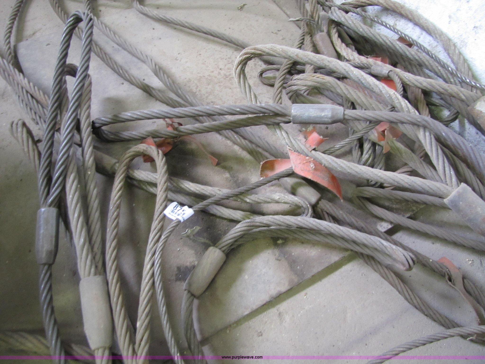 (10) steel cable chokers in Lindsborg, KS | Item 9755 sold | Purple Wave