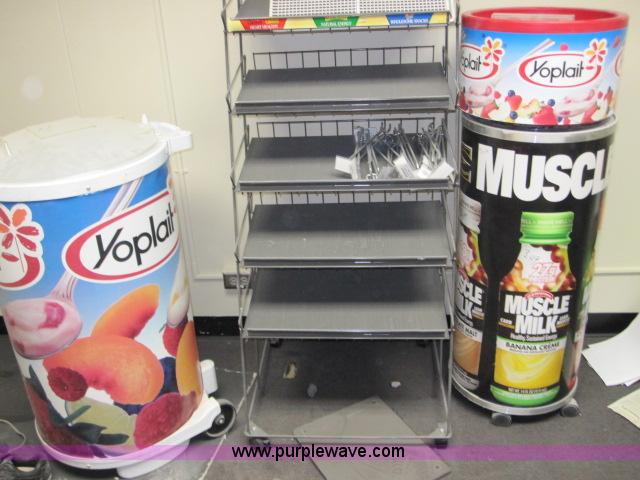 (3) beverage coolers and retail display rack in Emporia, KS | Item 8606 ...