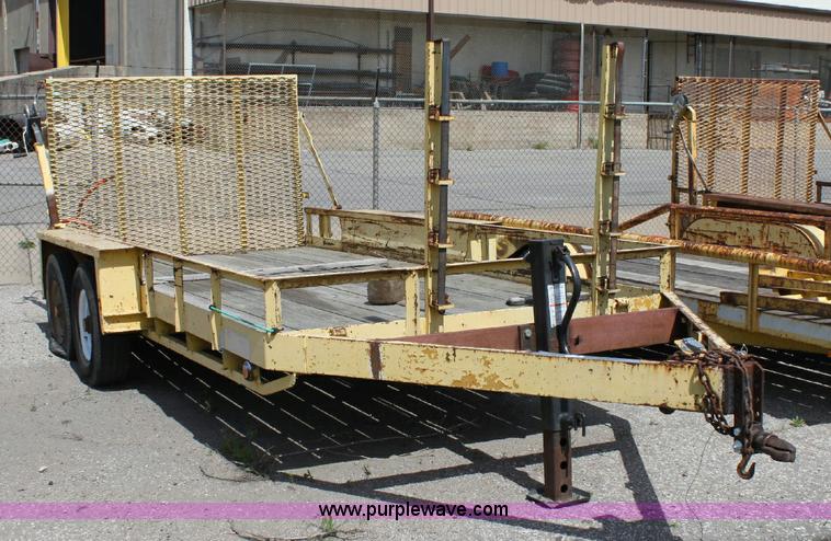 2000 Belshe 16' tandem axle trailer in Wichita, KS | Item 6391 sold ...