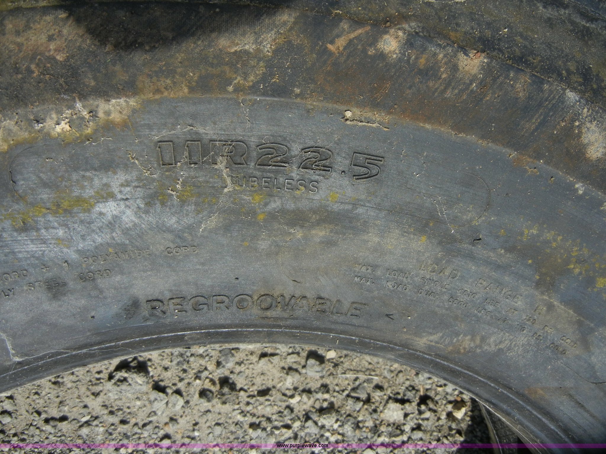 Goodyear G177 11R22.5 tire in Topeka, KS | Item 2130 sold | Purple Wave