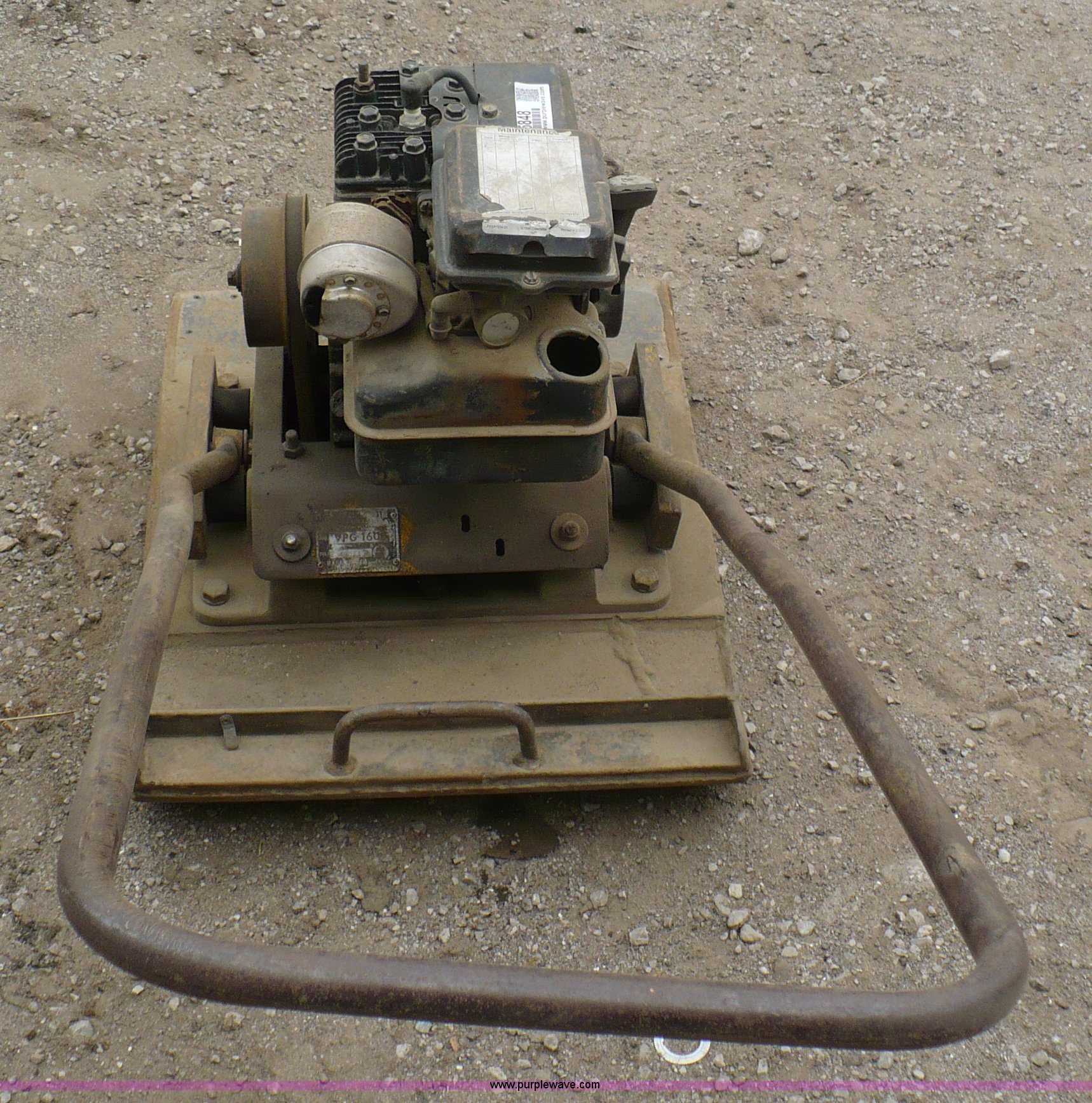 Wacker VPG160B vibratory compactor in Kansas City, MO | Item 5848 sold ...