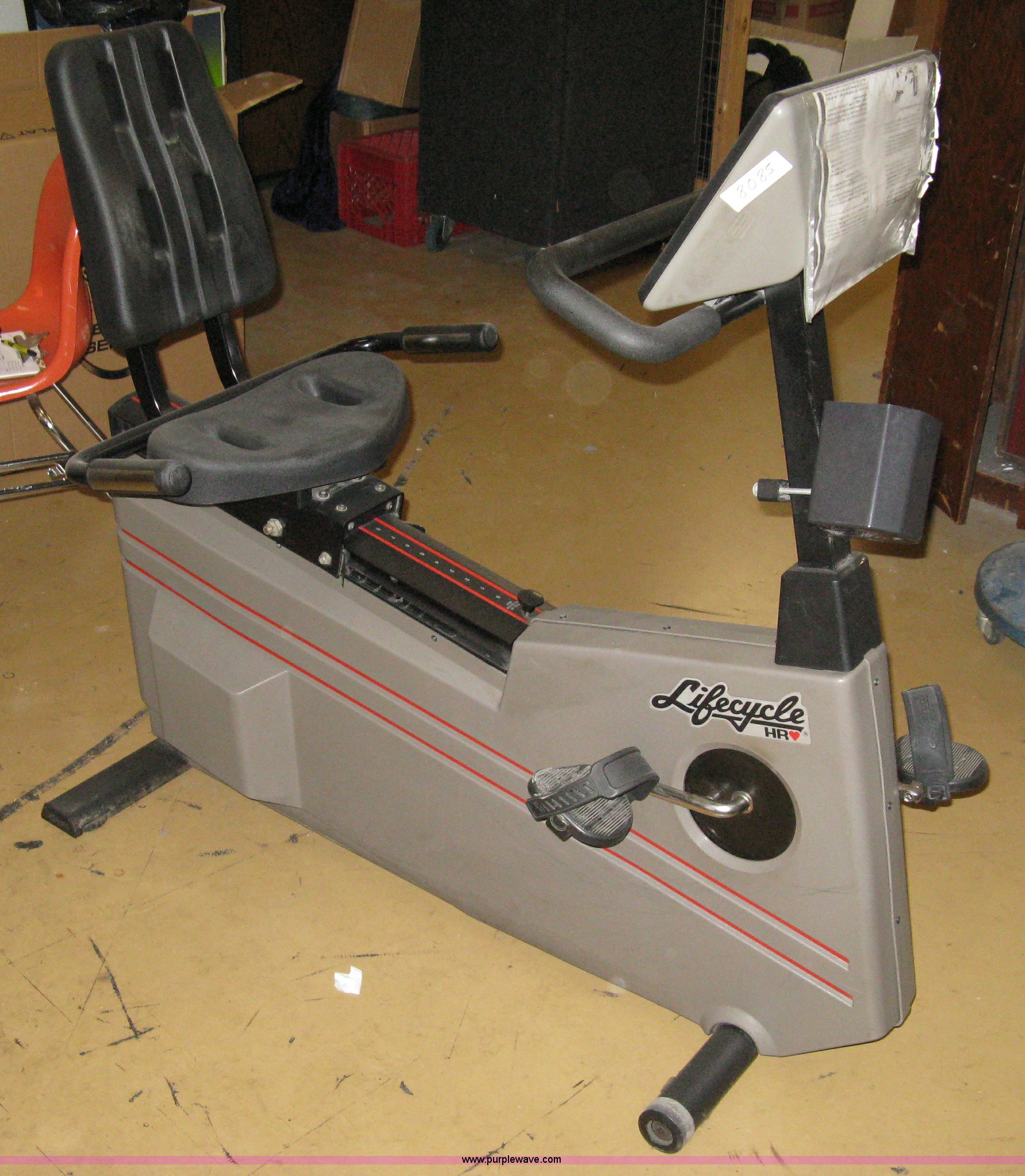 Lifecycle HR stationary bike in Wichita, KS | Item 8085 sold | Purple Wave