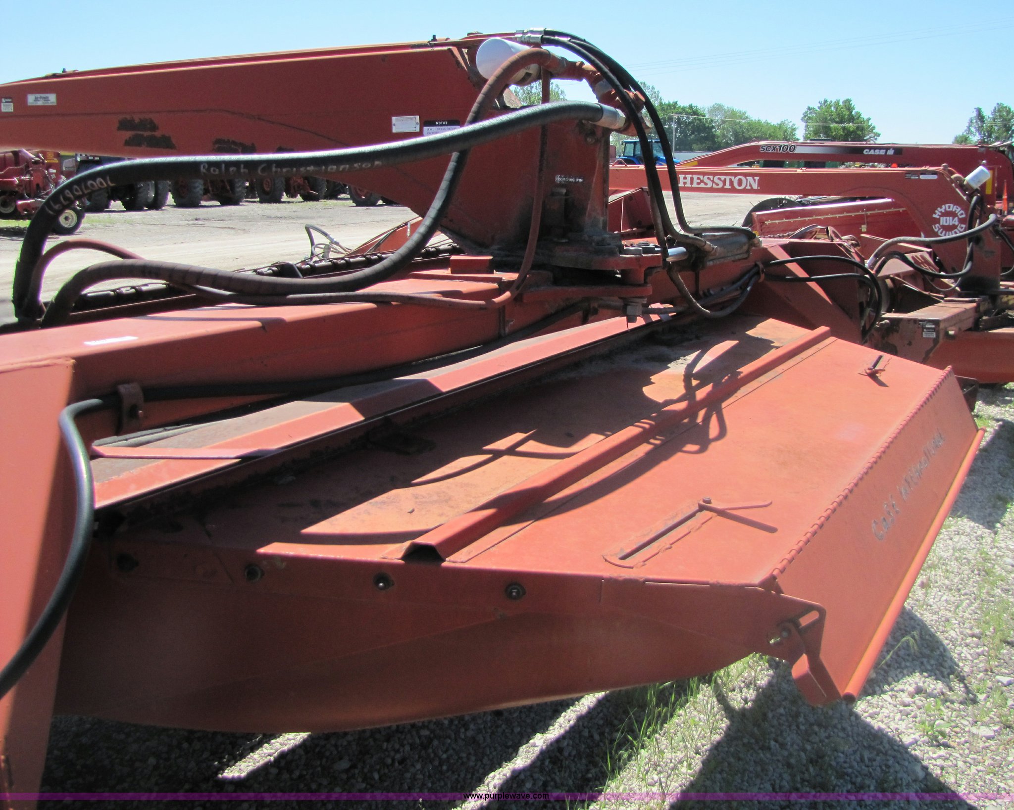Case 8370 14' hydra-swing swather in Wamego, KS | Item 8482 sold ...