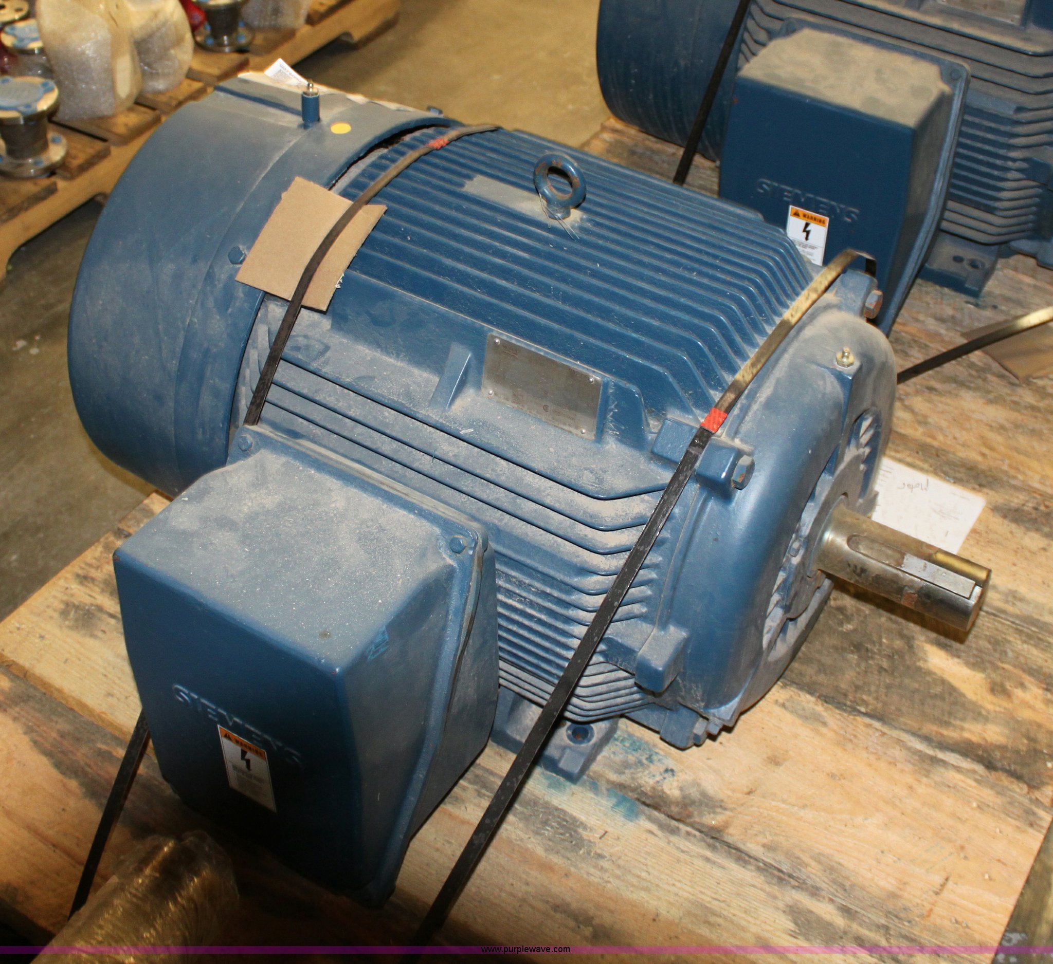 Siemens 40 HP electric motor in Colwich, KS | Item 6165 sold | Purple Wave