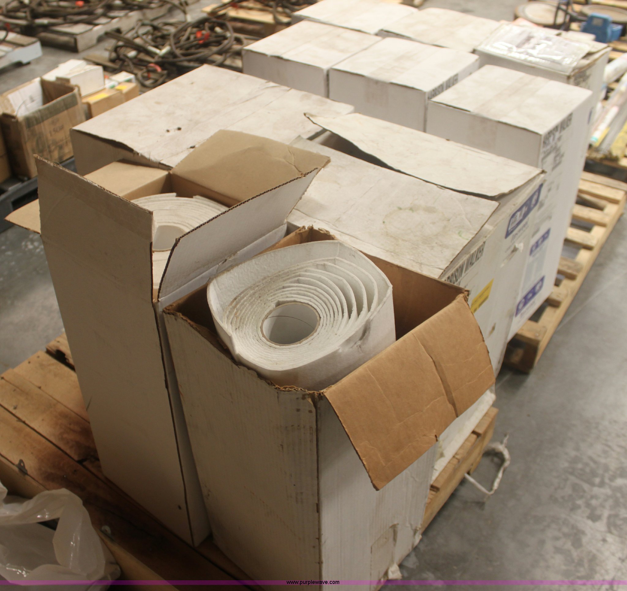 (4) boxes of Harbison Walker Inswool ceramic fiber paper in Colwich, KS ...