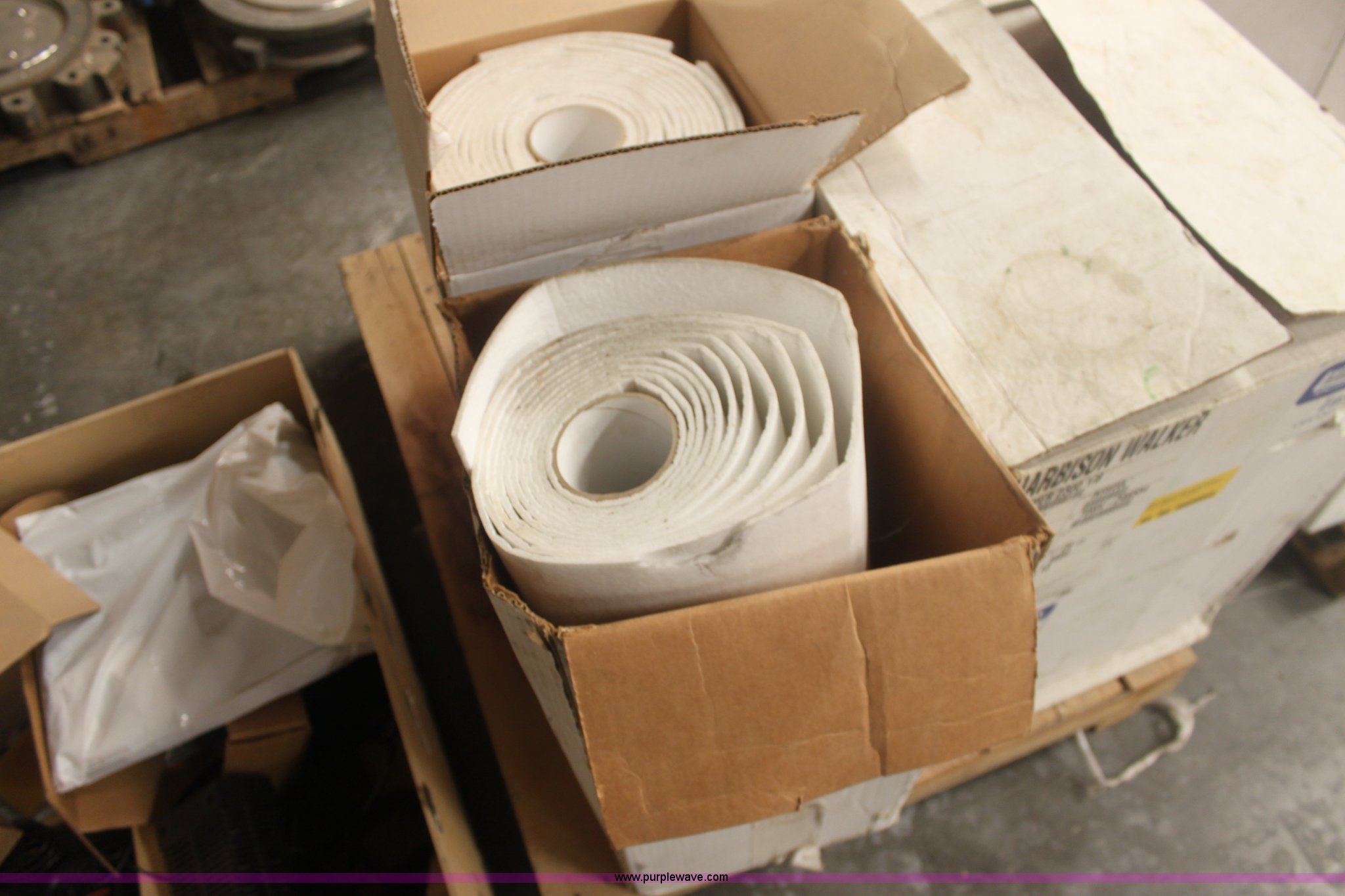 (4) boxes of Harbison Walker Inswool ceramic fiber paper in Colwich, KS ...