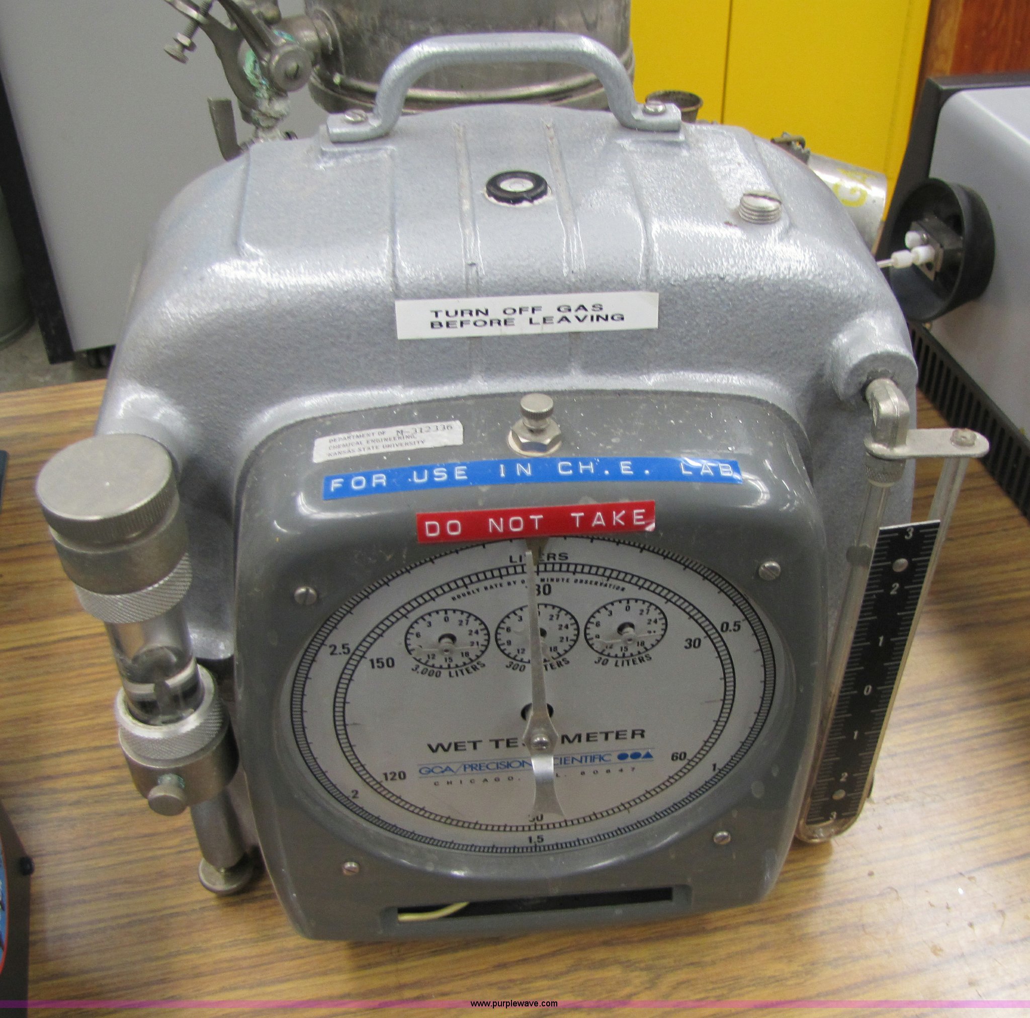 Calorimeter wet test meter in Manhattan, KS | Item 8699 sold | Purple Wave