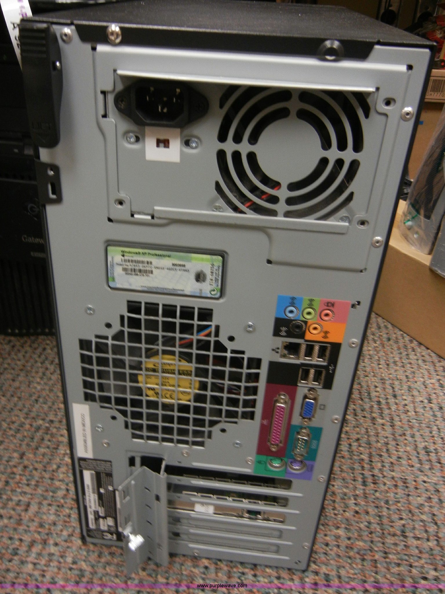 (2) Gateway E Series towers in Manhattan, KS | Item A9248 sold | Purple ...