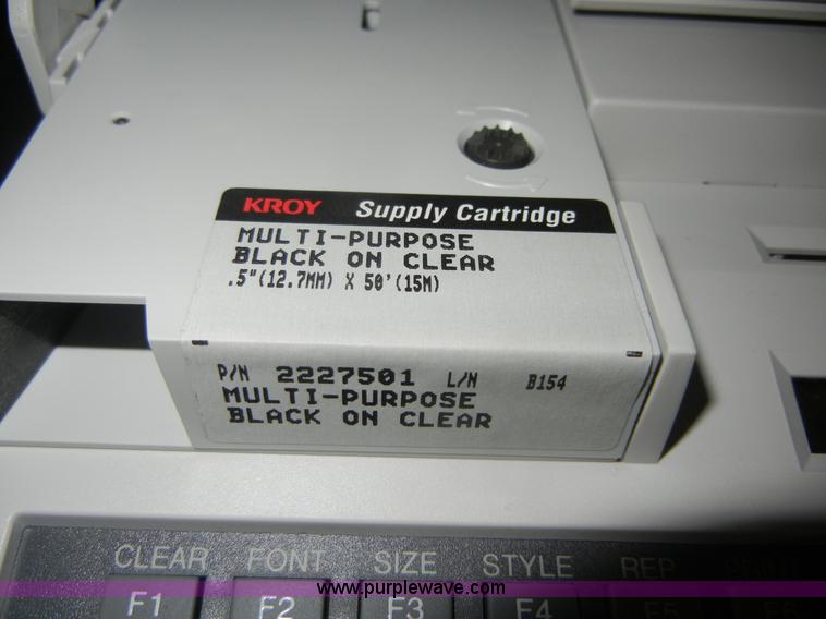 Kroy Duratype 240SE label maker in Fort Riley, KS | Item A9189 sold ...