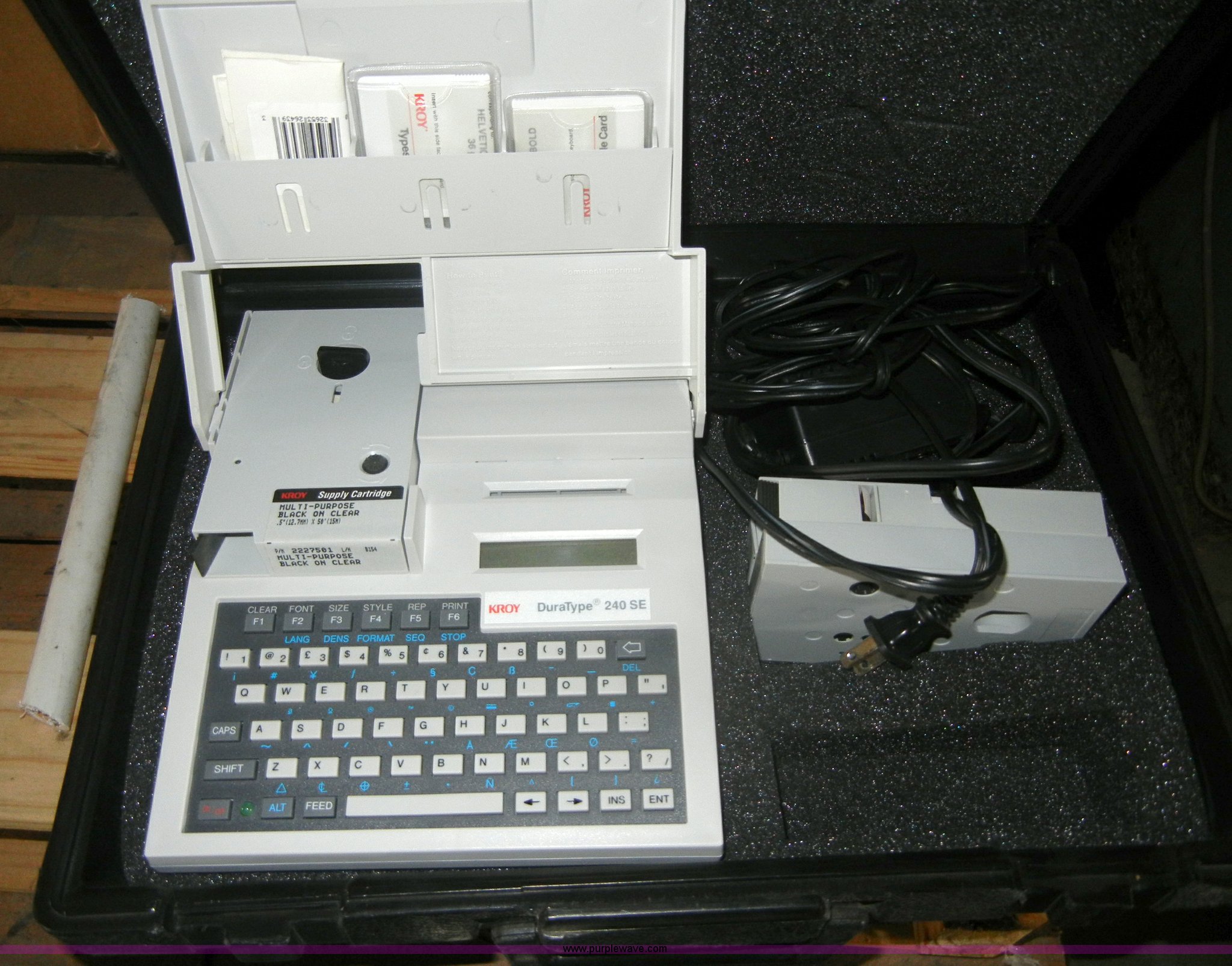 Kroy Duratype 240SE label maker in Fort Riley, KS | Item A9189 sold ...