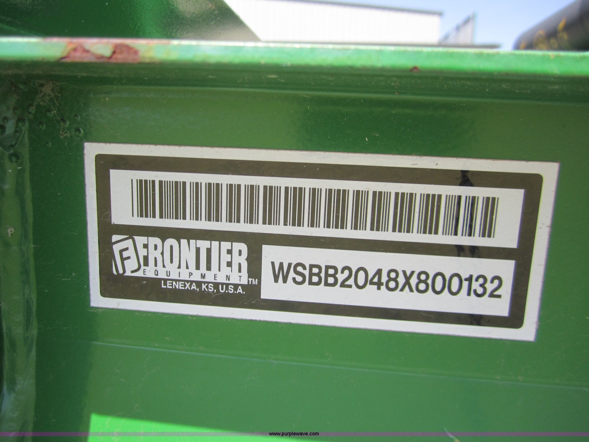 2008 Frontier BB2048 4' box blade in Hays, KS | Item A3753 sold ...