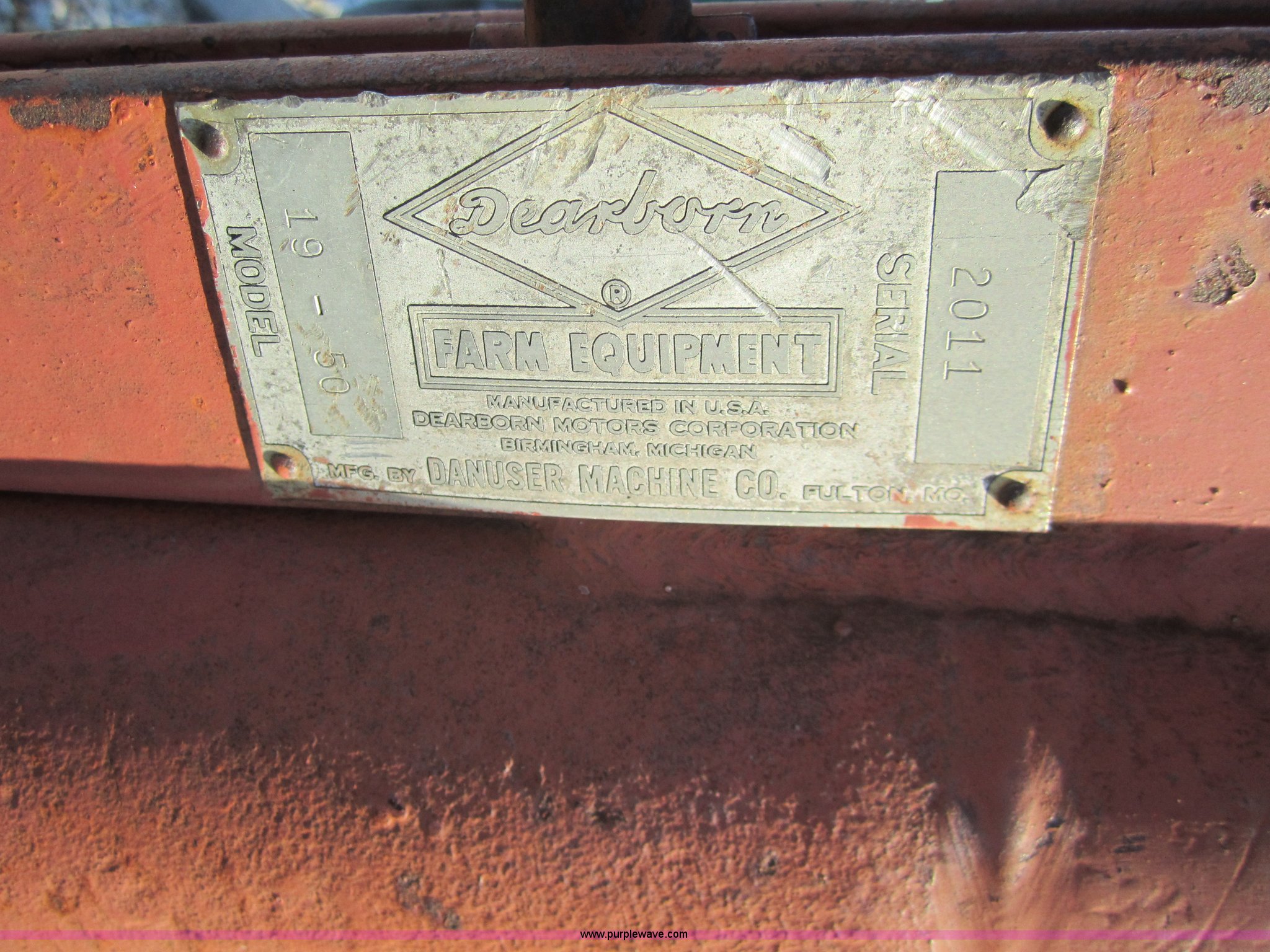 Danuser 6' back blade in Hays, KS | Item A3776 sold | Purple Wave