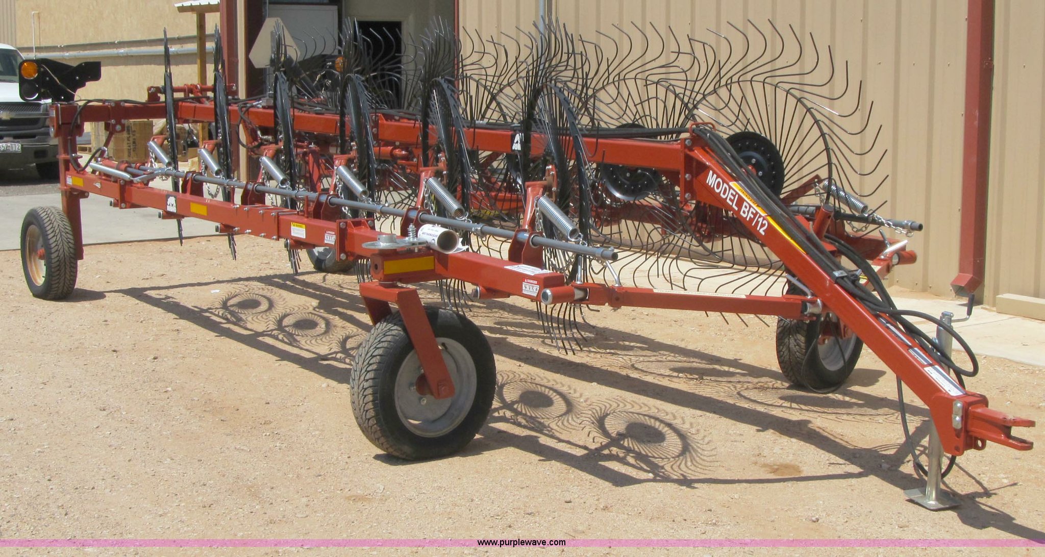 Rhino BF12 wheel rake in Lamesa, TX | Item A5239 sold | Purple Wave