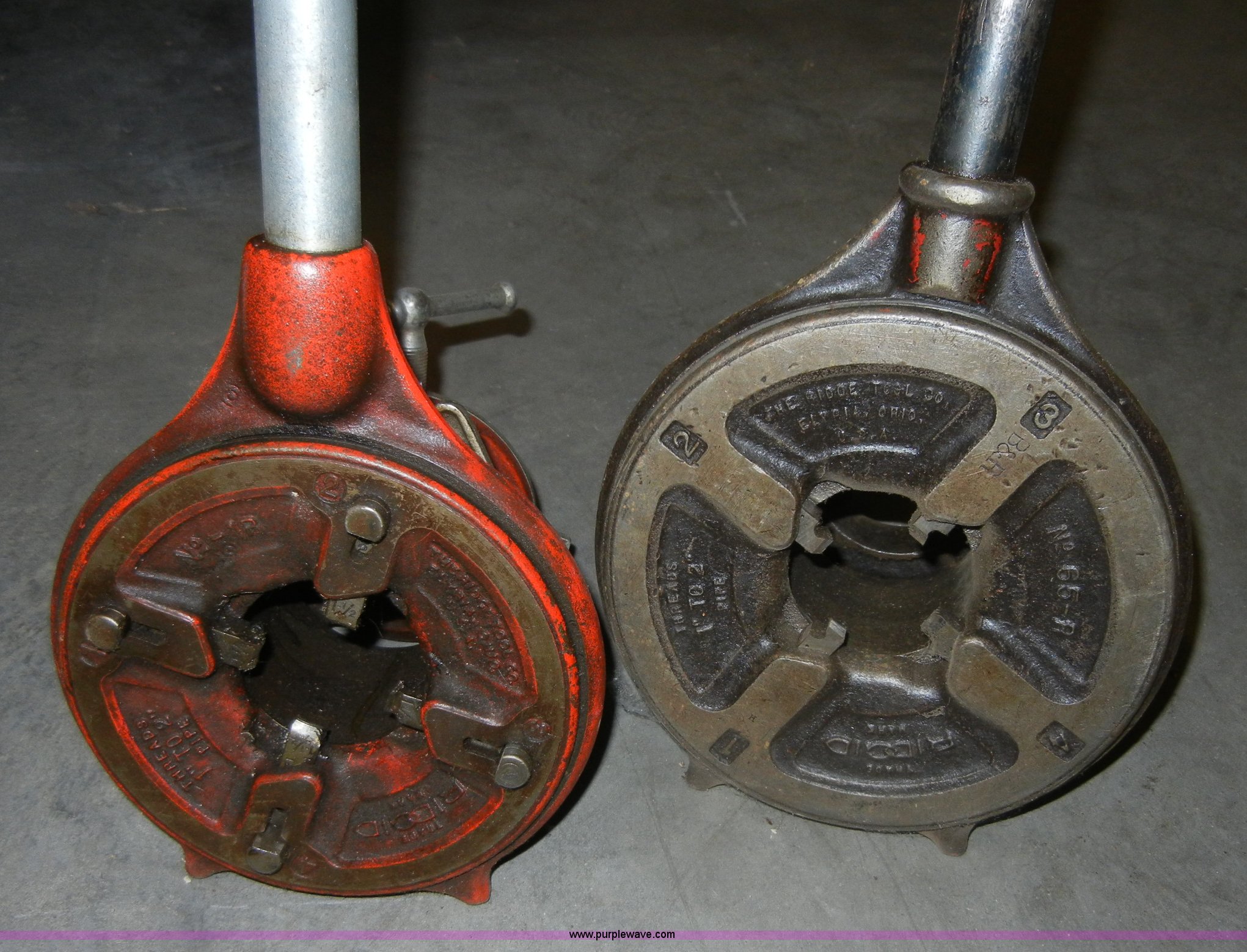 (2) Ridgid pipe threaders in Manhattan, KS | Item A9950 sold | Purple Wave