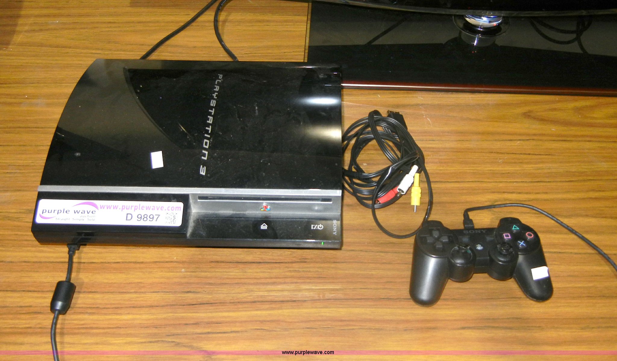 Sony Playstation 3 game console with controller and cables in Manhattan ...