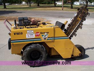 Vermeer V1850 trencher in Olney, IL | Item A1297 sold | Purple Wave