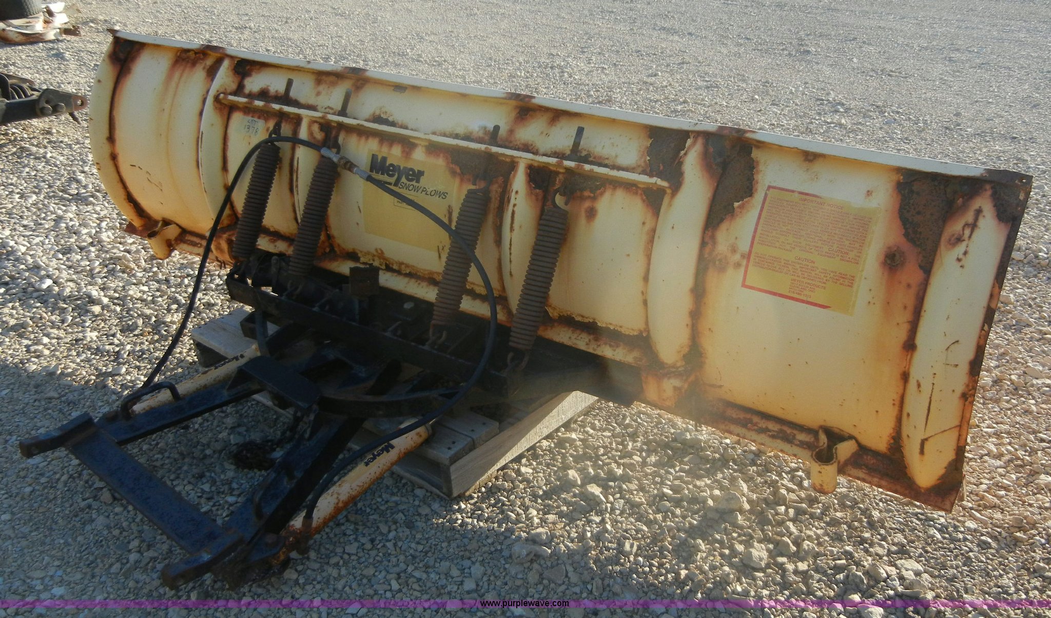 Meyers C85 8' snow plow in Manhattan, KS | Item D9951 sold | Purple Wave