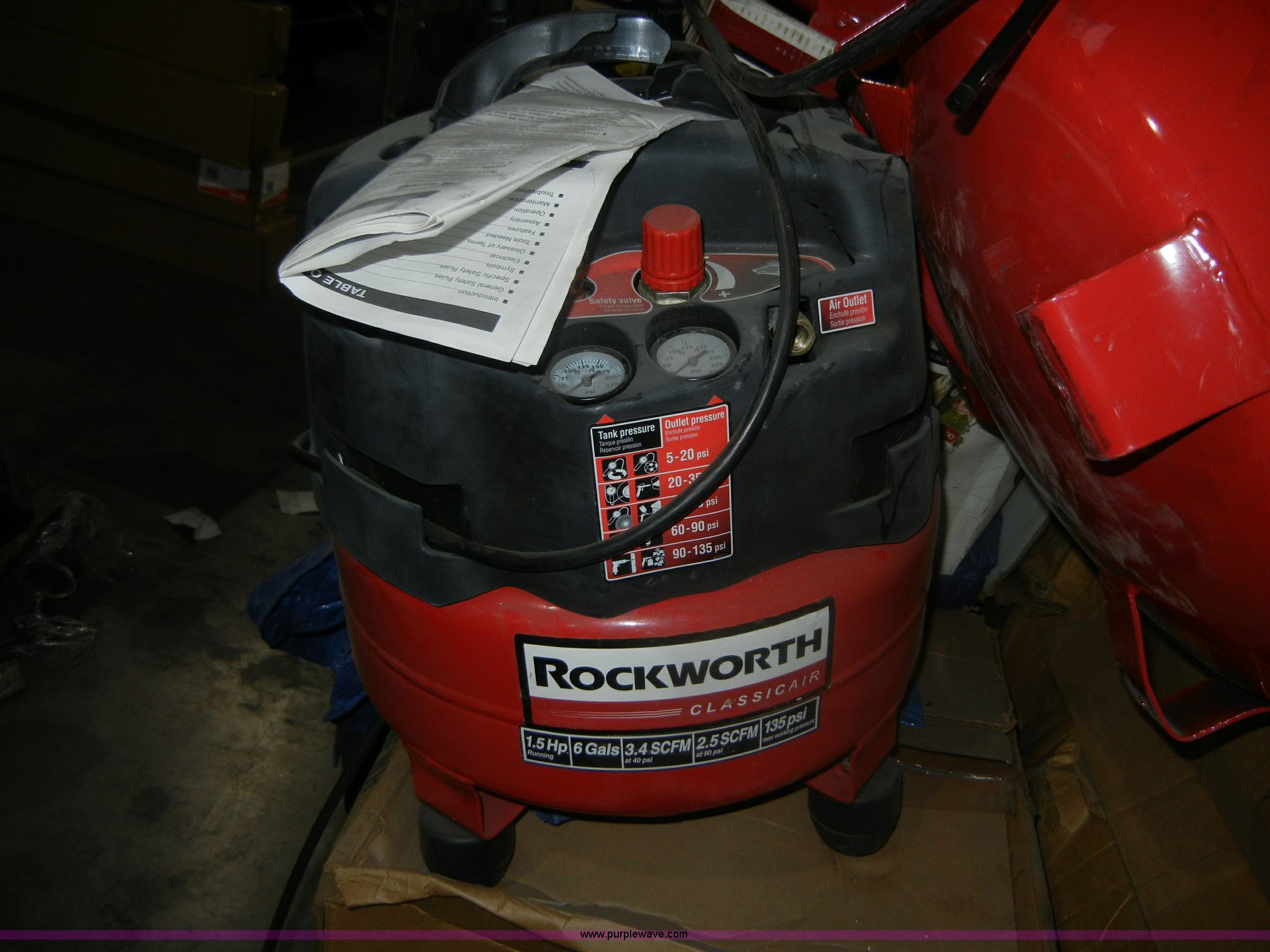 (12) Rockworth 6 gallon air compressors in Spring Hill, KS | Item C9188 ...