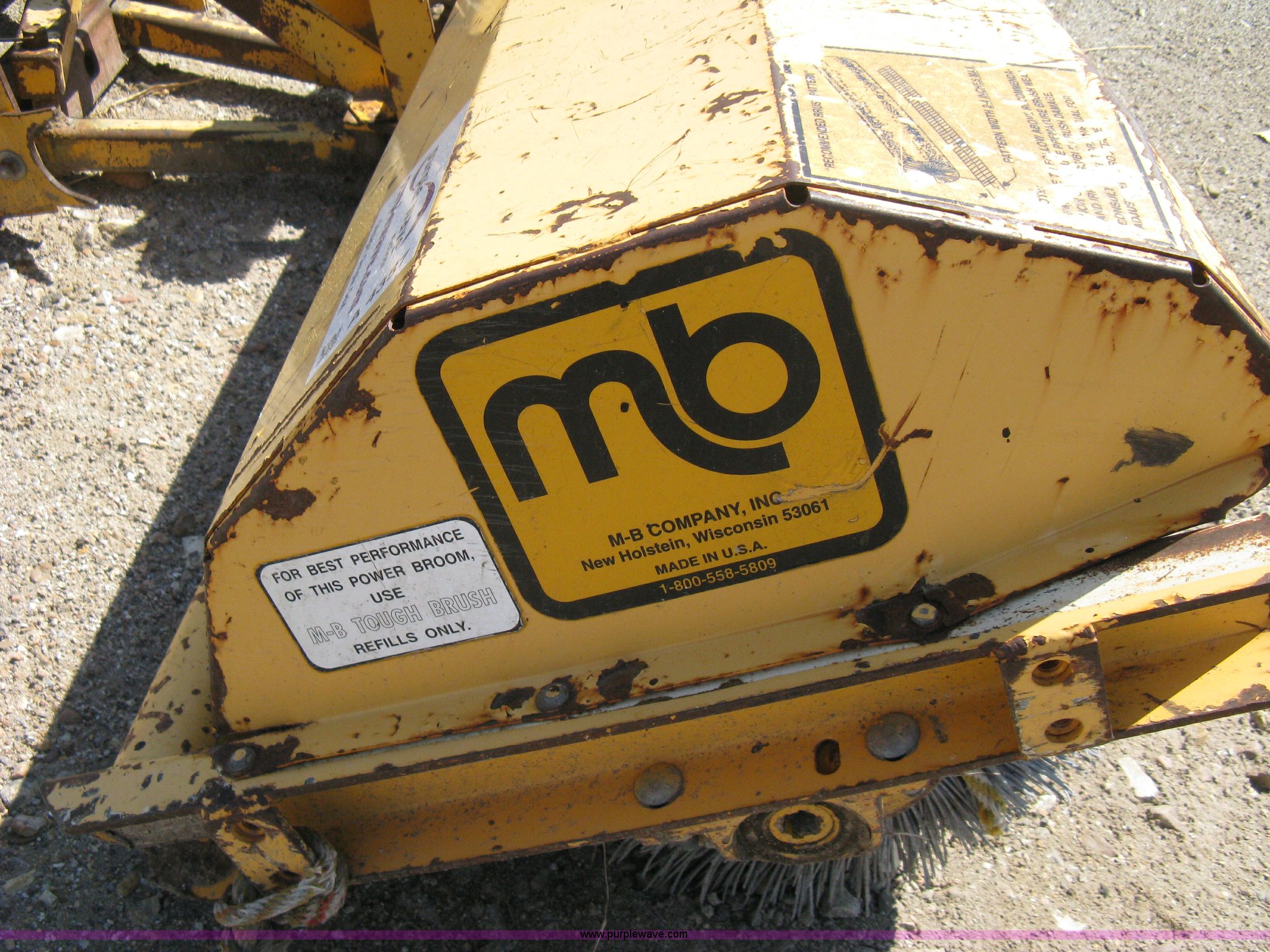MB HL 7' power broom skid steer attachment in Wichita, KS | Item A4357 ...